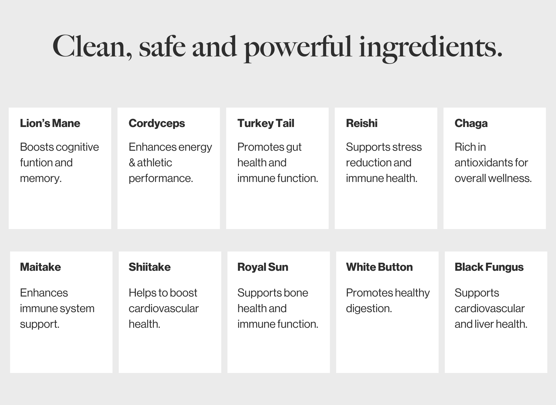 10 Complex Mushroom Gummies – Mushey